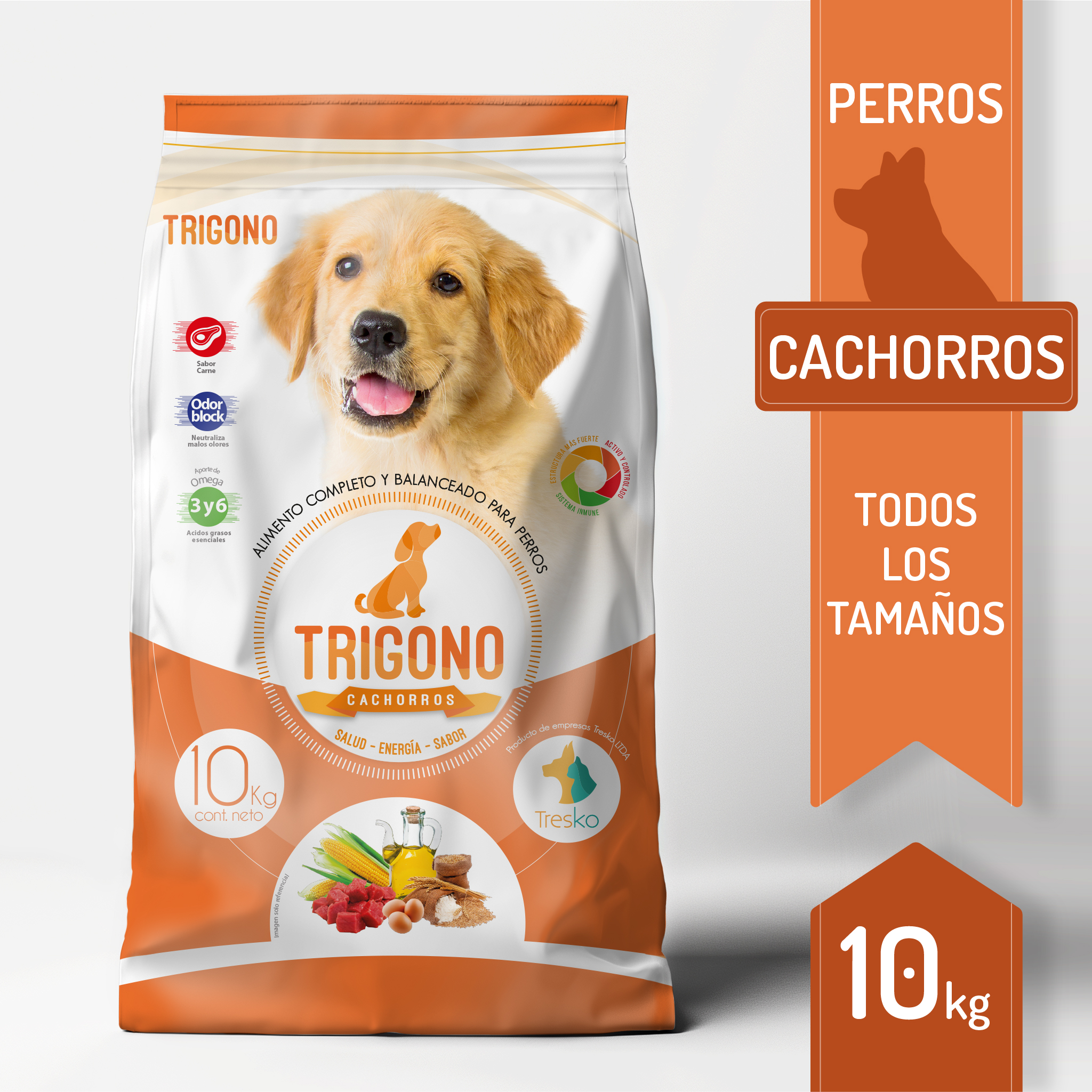 Alimento Trigono Cachorro 10kg - Tresko
